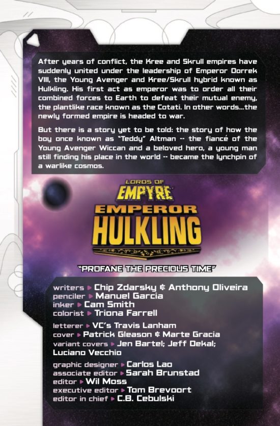 Lords of Empyre: Emperor Hulkling #1 preview