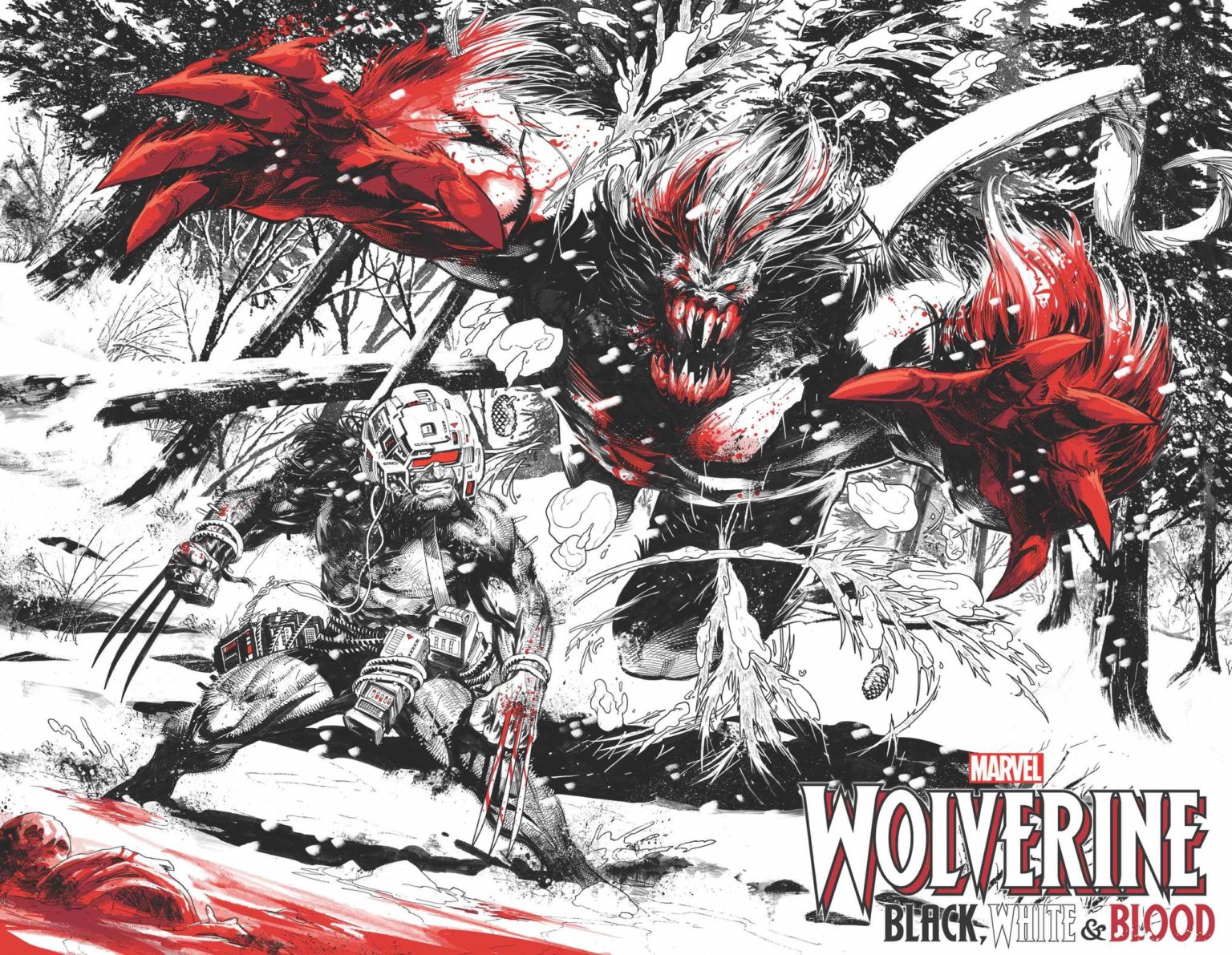 Marvel reveals first look at Wolverine: Black, White & Blood