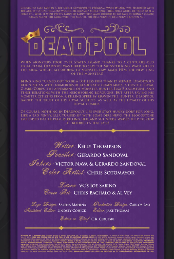 Marvel Comics: Deadpool #7 preview