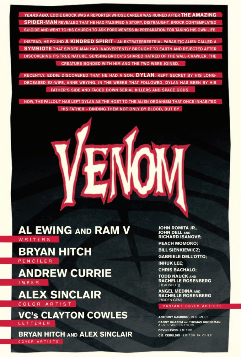 Marvel Comics: Venom #1 preview
